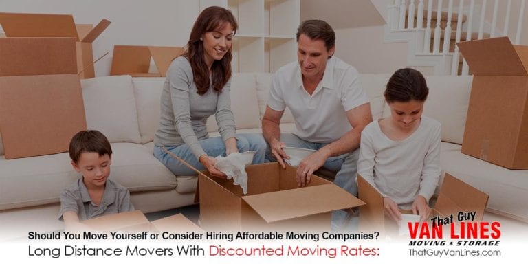 Should You Move Yourself or Hire Affordable Moving Companies?